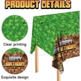 3pcs Pixel Party Tablecloth Pixel Party Plastic Disposable Rectangular ...