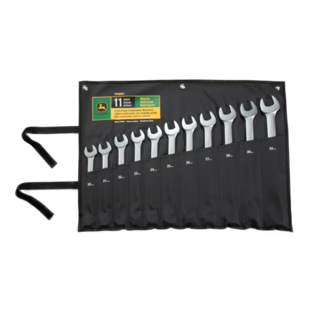 John Deere 11-Piece Metric Satin-Finish Combination Wrench Set ...