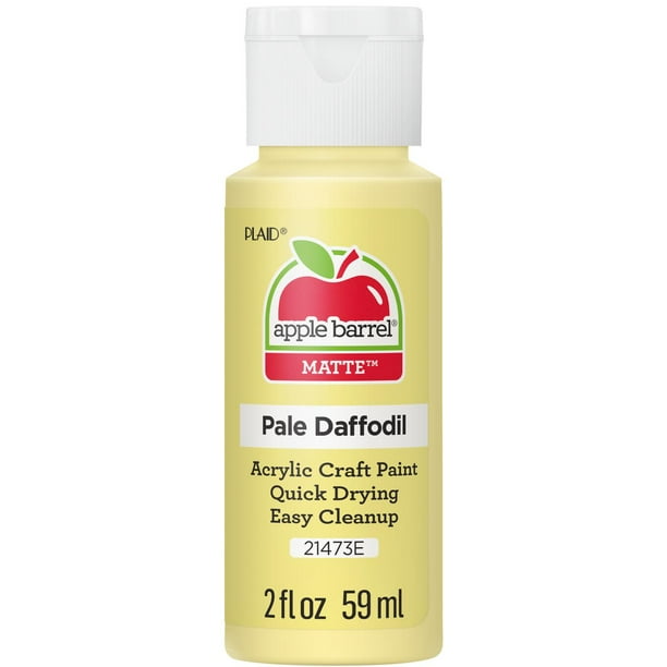 Apple Barrel Acrylic Craft Paint, Matte Finish, Pale Daffodil, 2 fl oz ...