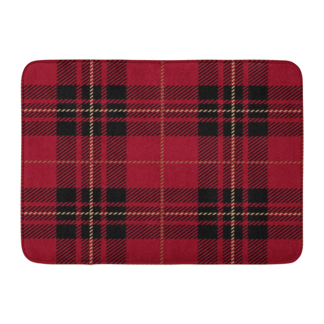GODPOK Clan Black Checkered Red Tartan Plaid Scottish Pattern Abstract ...
