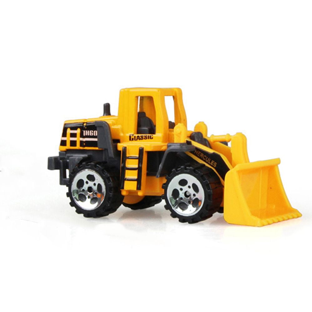 Boy Toy Mini Bulldozer Models Dump Truck Alloy Tractor Farmer Vehicle ...