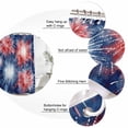 4th of July Bathroom Shower Curtains with 12 Hooks Waterproof Shower ...