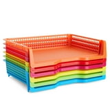 Set of 6 Rainbow Classroom Turn In Trays for Teachers, Plastic Storage ...