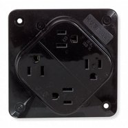 Receptacle Hospital Grade 4-Plex 20A 125V 5-20R Red - Walmart.com