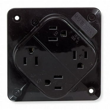 Receptacle Hospital Grade 4-Plex 20A 125V 5-20R Red - Walmart.com