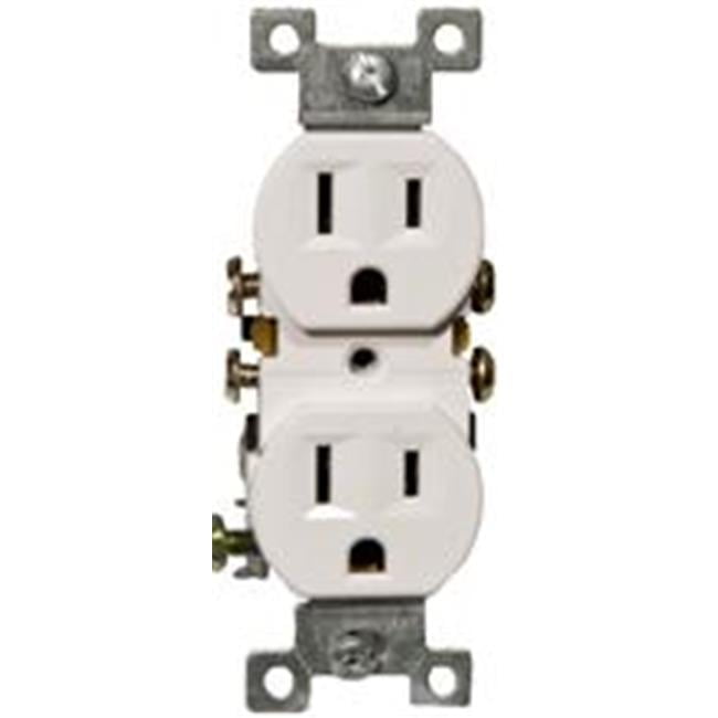 Standard Duplex Receptacle White 15A-125V - Walmart.com