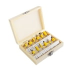 5 Bit Dovetail Router Bit Set - 1/4" Shank - Yonico 14520q - Walmart.com