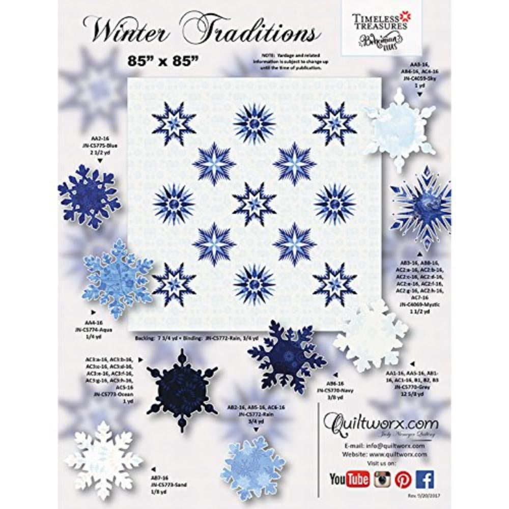 Sewing & Fiber Winter Traditions paper piecing pattern by Quiltworx ...