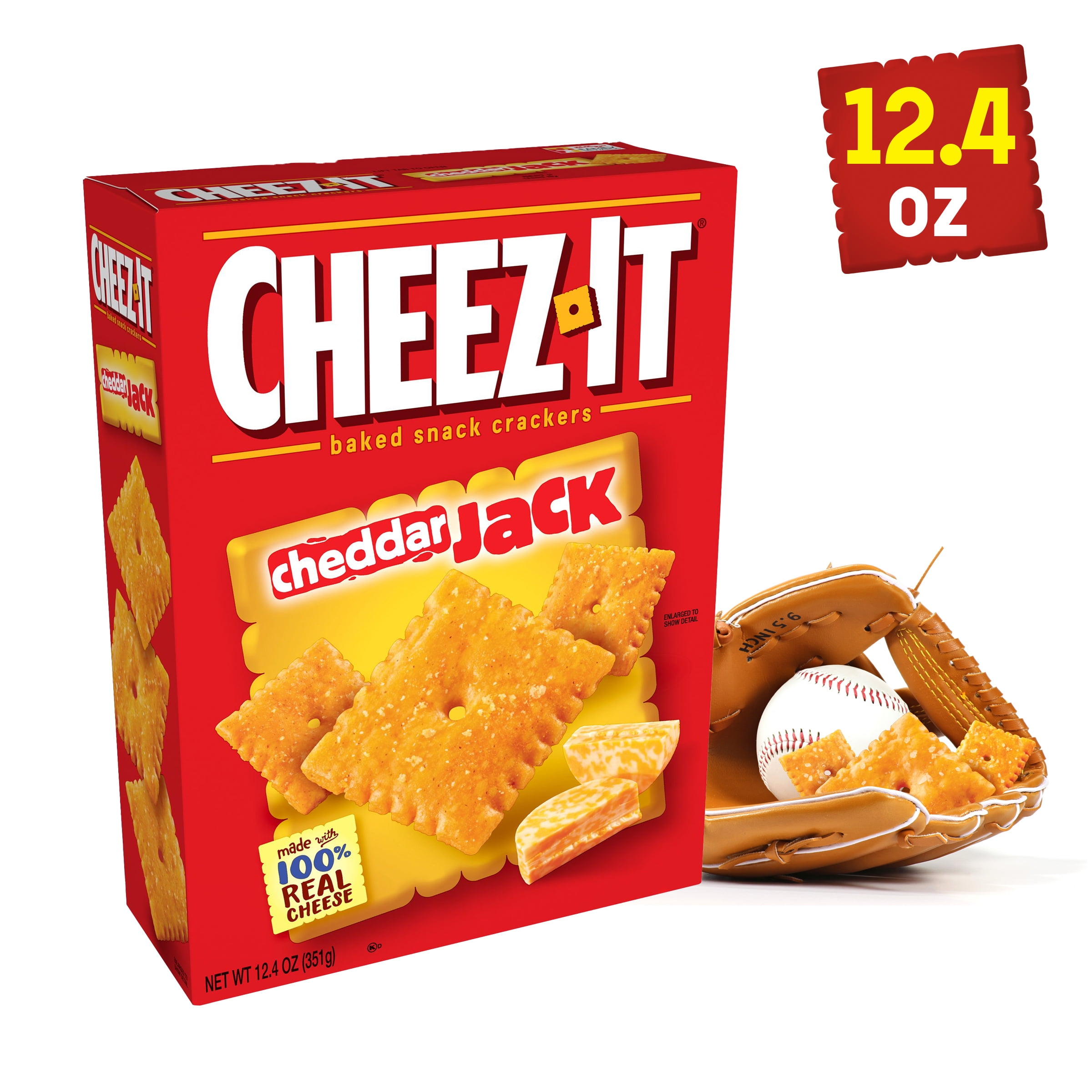 Cheez-It Baked Snack Cheese Crackers, Cheddar Jack, 12.4oz - Walmart ... Cheez-It Baked Snack Cheese Crackers, Cheddar Jack, 12.4oz - Walmart ...