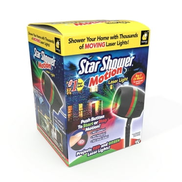 Star Shower As Seen on TV Motion Laser Lights Star Projector - Walmart.com