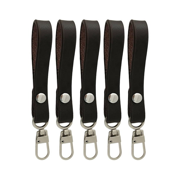 5 Pieces Zipper Tags PU Leather Replacements for Backpack DIY Handbag ...