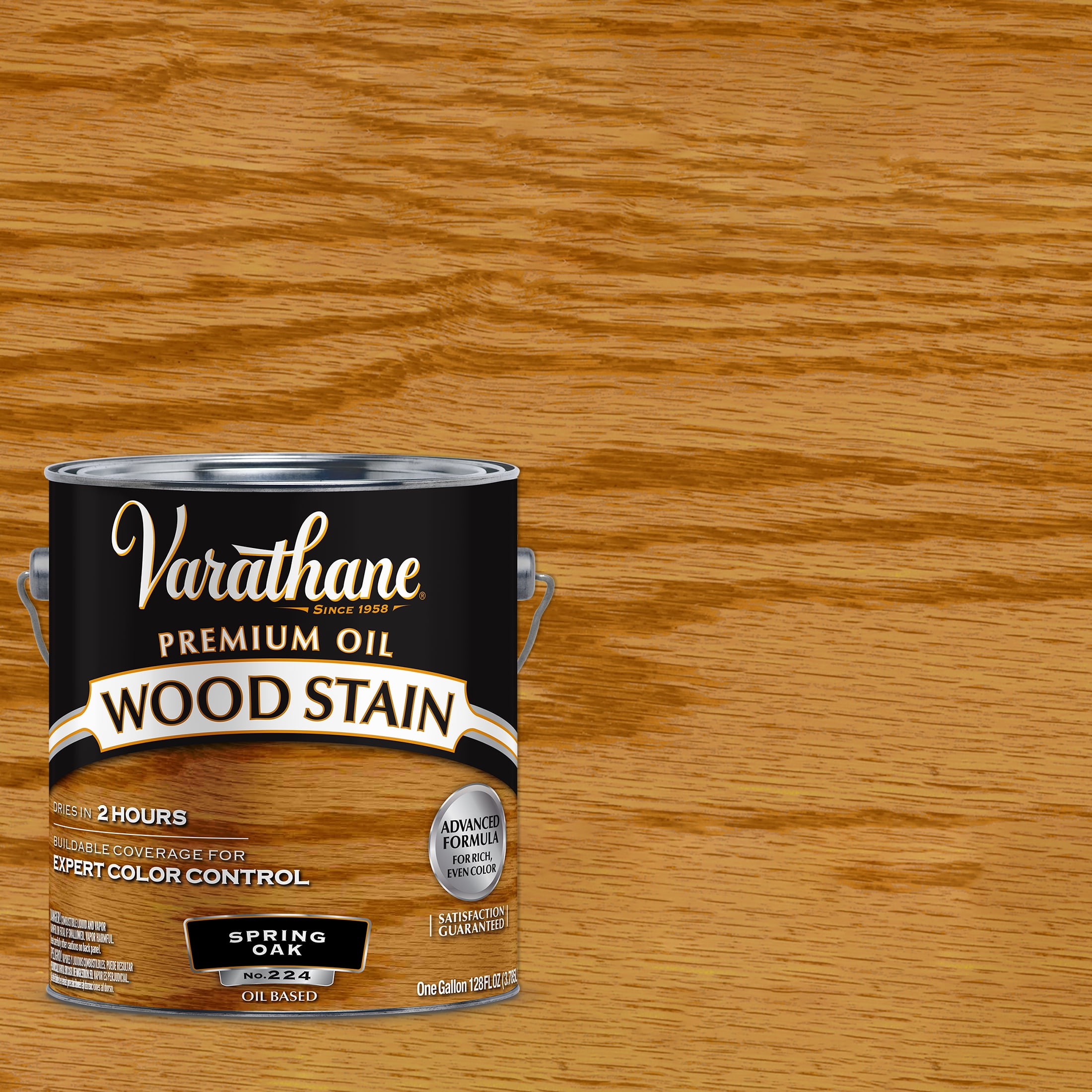 Spring Oak, Low VOC, Varathane Premium Oil-Based Interior Wood Stain ...