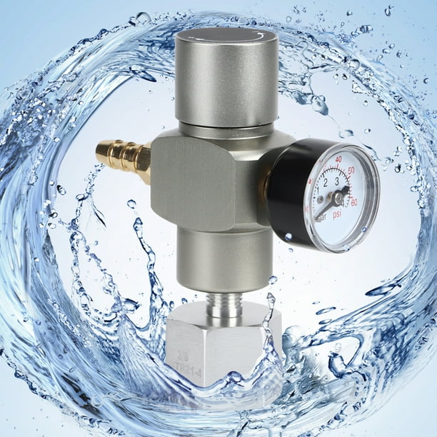 Gas Regulator,2 in 1 Mini Soda Pressure Gauge C Charger Masterfully ...
