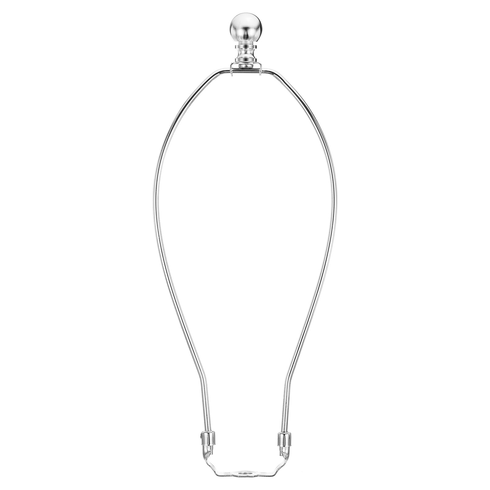 Uxcell 12 Inch Lamp Harp Kit with Finials Lamp Shade Holder Chrome, 1 ...