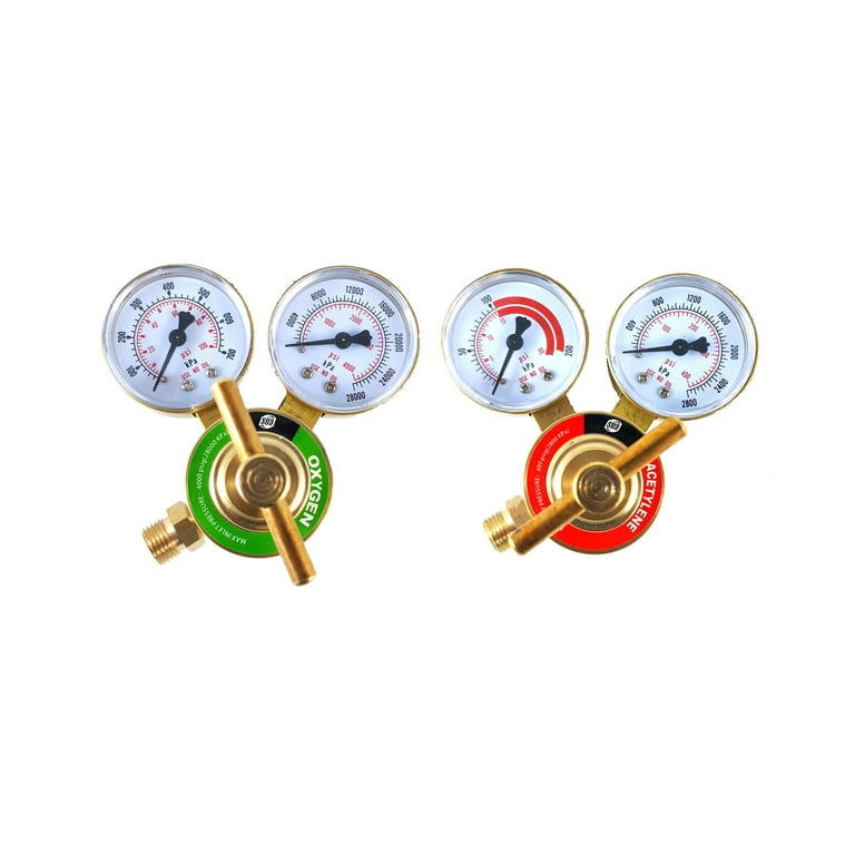 Biltek Dual Gauge Oxygen Acetylene Solid Brass Regulator, 54% OFF