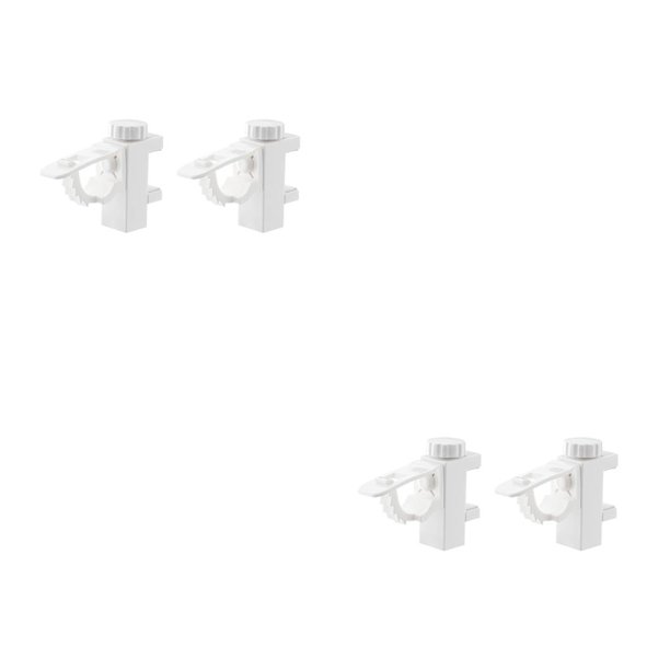 Goriertaly 2pcs Curtain Rod Clip Holder Professional Towel Rack Fixed ...