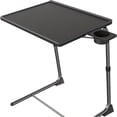 Adjustable Folding Table 2pcs- TV , 6-Level Height Adjustment, 3 Tilt ...