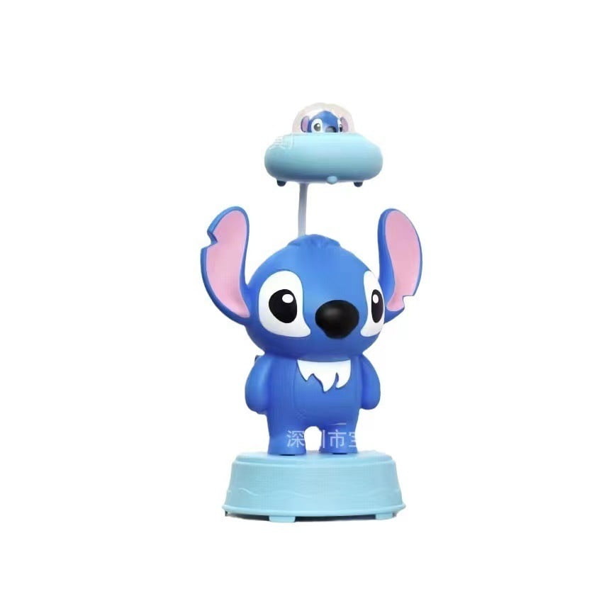 Bonita lámpara LED de mesa de lectura Disney Stitch con sacapuntas ...