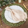 Efavormart 6 Pack 15" Olive Green Metallic String Round Placemats For ...