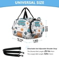 DIXRUYEE Cartoon Car Sun Palm Pattern Scale Duffel Bag With Ventilated ...