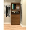Versatile by Bestar 36" Storage Unit with 3-Drawer Set in Tuscany Brown ...
