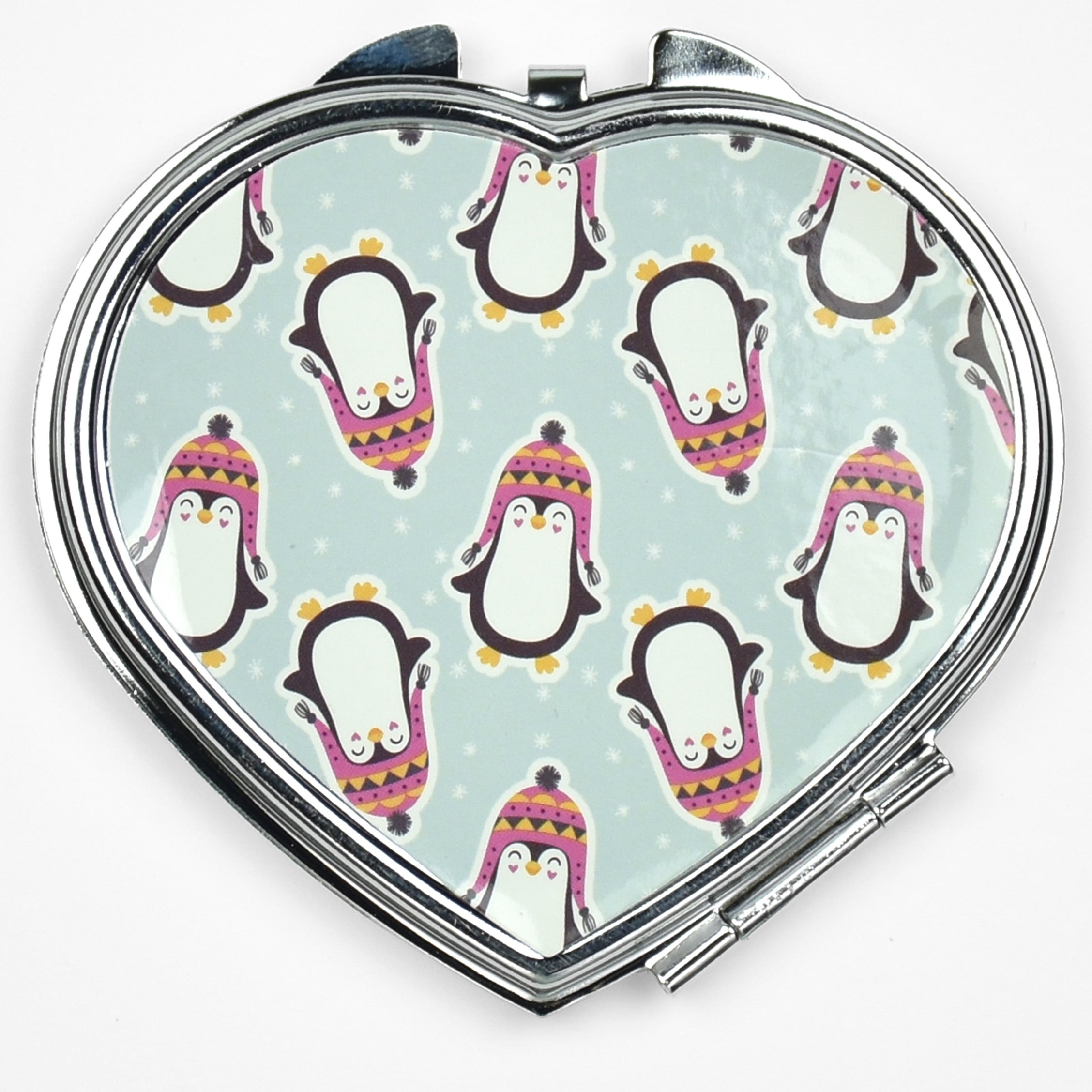 Modella Travel Mini Compact Duo Mirror, Heart Shaped, Penguins, 1-Piece ...