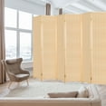 6-Panel Room Dividers，6 ft Office Partition Walls Bamboo Divider ...