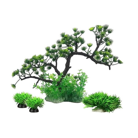 Guardoinrt Non-toxic Fish Tank Tree Ornaments - Lifelike And Degradable ...