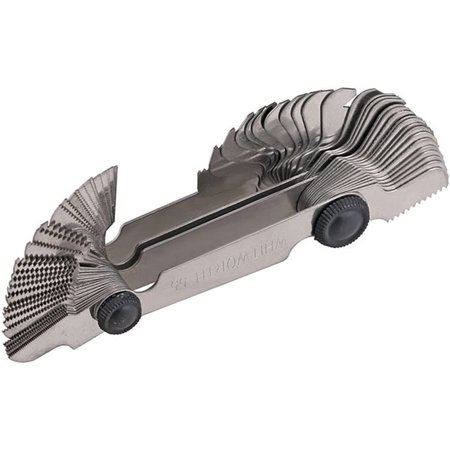 Thread Gauge with 52 Blades Center Gage/55 & 60° Inch & Metric Feeler ...
