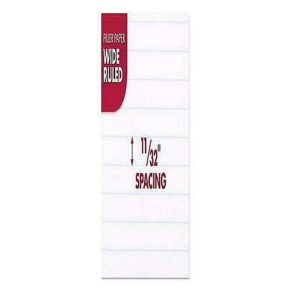 Mead Filler Paper, 3-Hole, 8.5"x11", College Rule, 200/ Pack | Bundle ...
