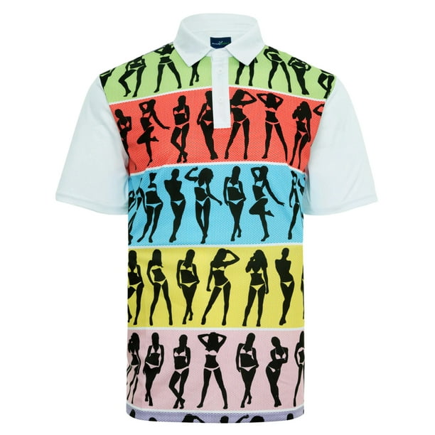 Bikini Girls Mens Golf Polo Shirt by ReadyGOLF - Walmart.com