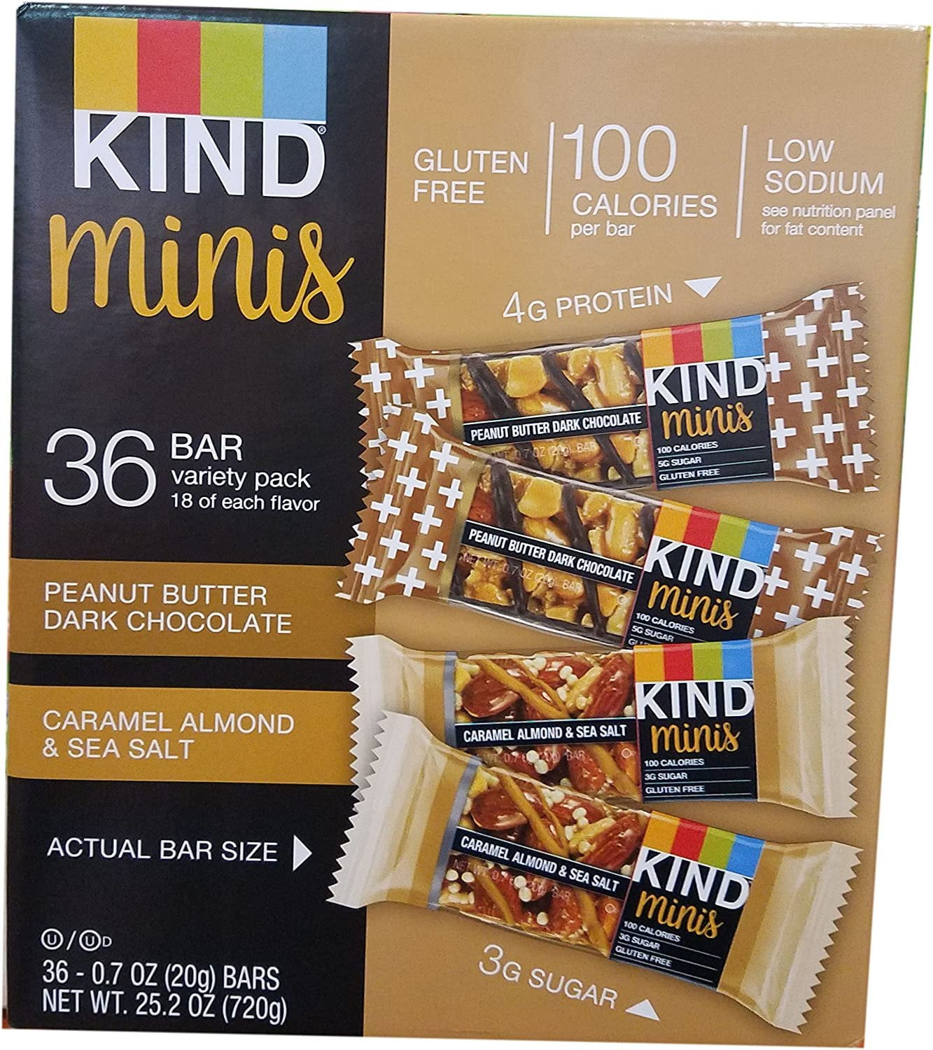 Kind Mini Chocolate Bars Variety Pack, 36 Count 1 Box - Walmart.com