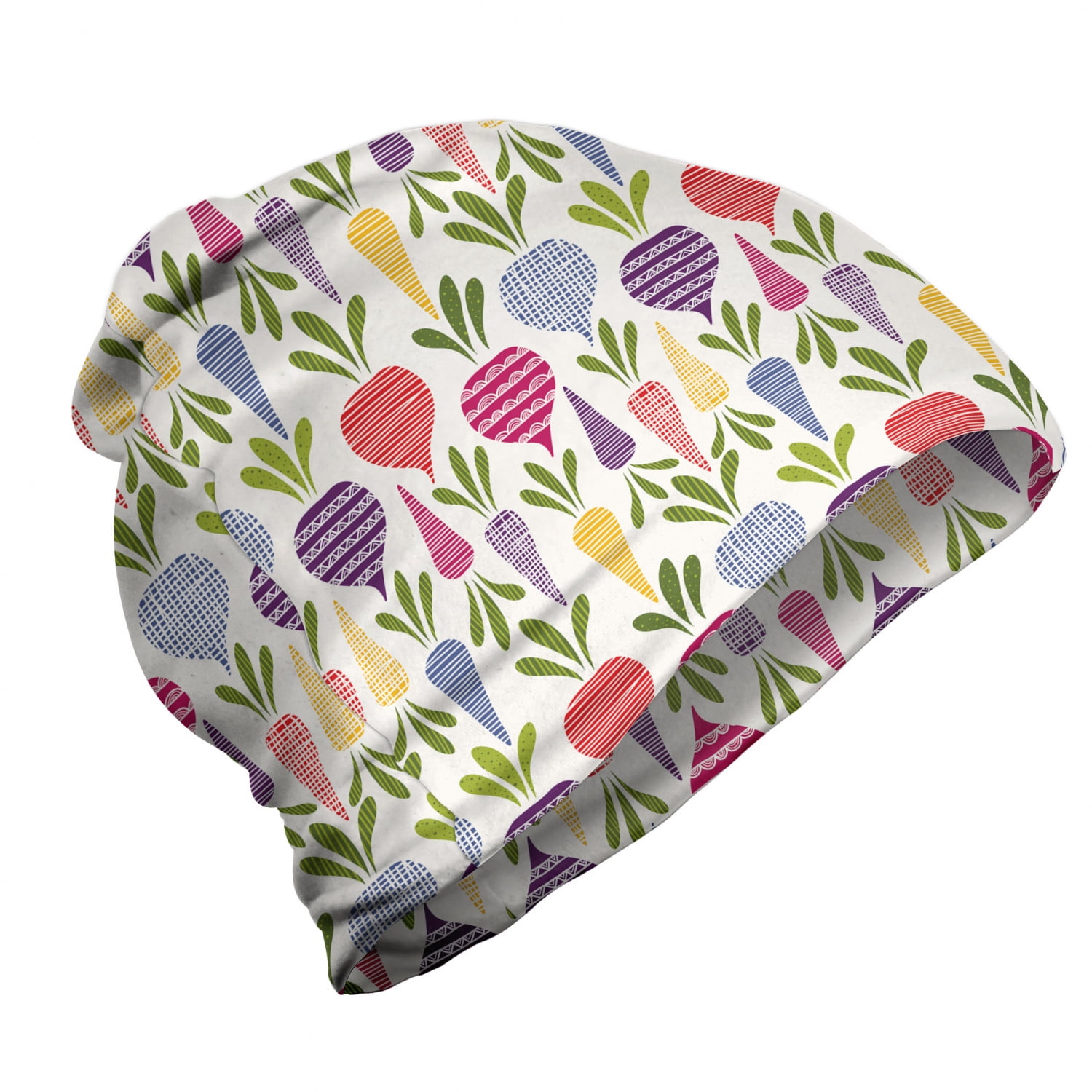 Vegetables Unisex Beanie, Beetroot and Carrot Arr, Hiking Outdoors ...