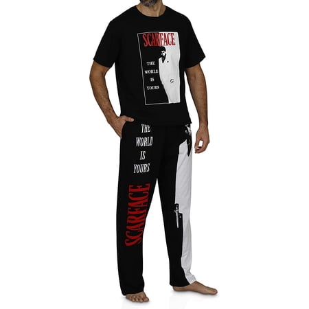 Scarface Tony Montana Men's Loungewear Pajama Shirt and Bottoms Set ...