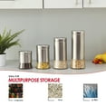 Home Basics Essence Collection 4 Piece Stainless Steel Canister Set ...