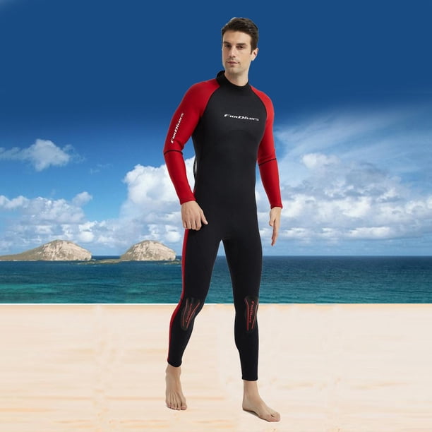 3mm Mens Scuba Wetsuit Diving Suit Back Zip Surfing Scuba Snorkeling ...