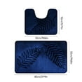 WNFJR Premium Polyester Bathroom Floor Mat Set - Non-Slip, Water ...