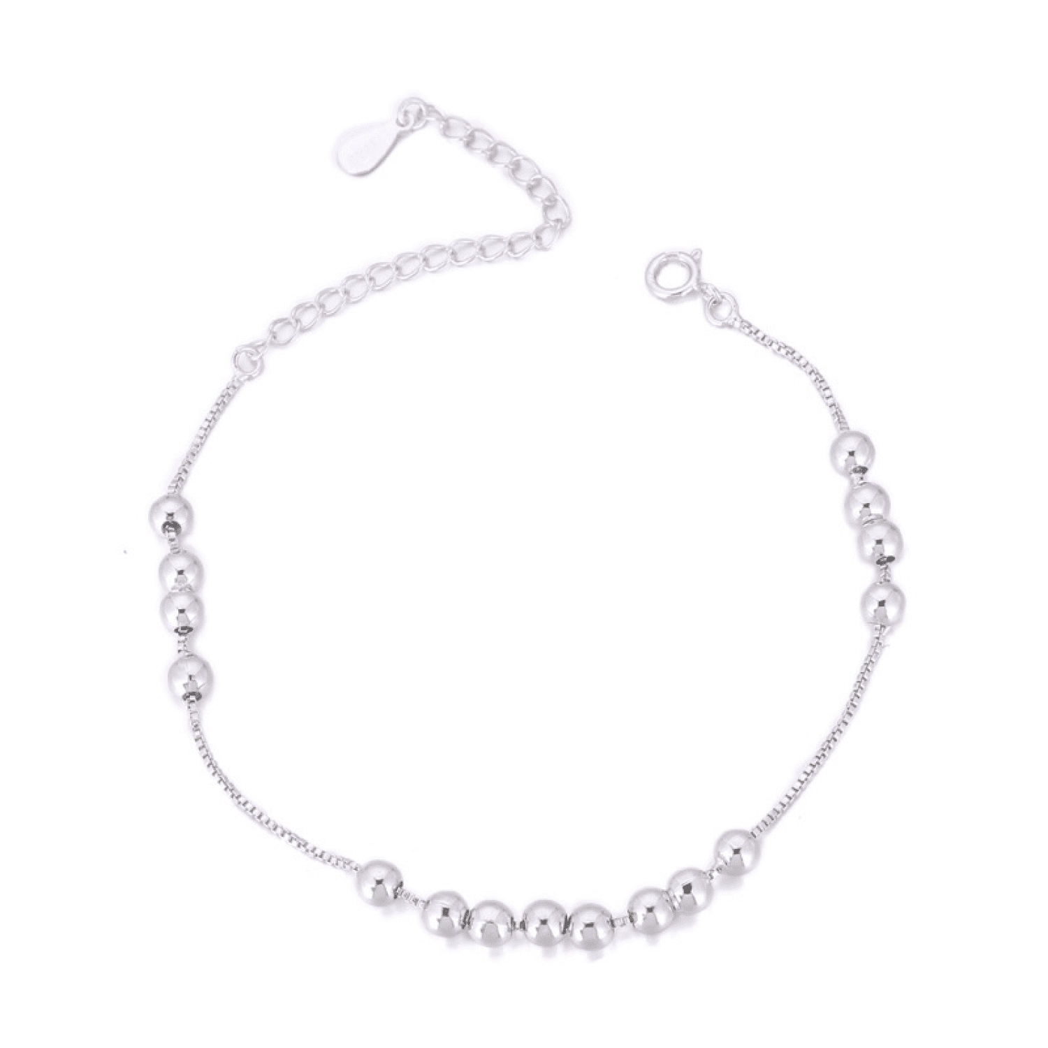 Click here for Unbranded 925 Sterling Silver Anklet Small Bead An... prices