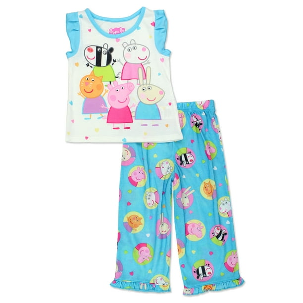 Peppa Pig - Peppa Pig Girls Toddler Soft Polyester Pajamas K204511PP ...