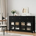 Homfa Large Sideboard Buffet Cabinet, 55'' Dining Room Closed Furniture, Kitchen Storage, Coffee ...