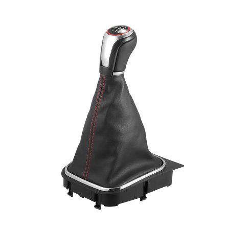 6 Speed Manual Gear Stick Shift Knob Transmission with Dust Cover Black ...