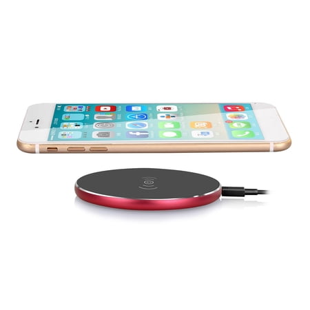 MOXO N8 Round Fast Wireless Charger Smart Wireless Fast Charging Pad ...
