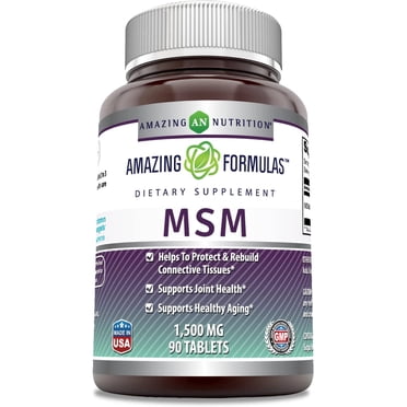 NOW Supplements, MSM (Methylsulfonylmethane) 1,000 mg, Joint Health ...