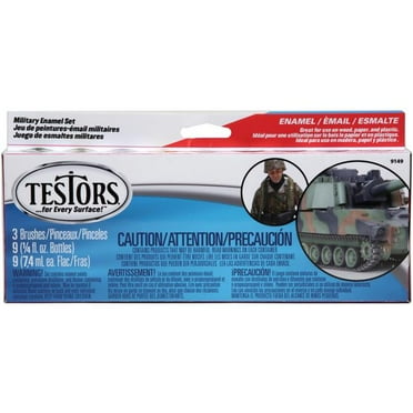 Testors All-Purpose Gloss Enamel Paint Set, 8-Colors for Plastic Model ...