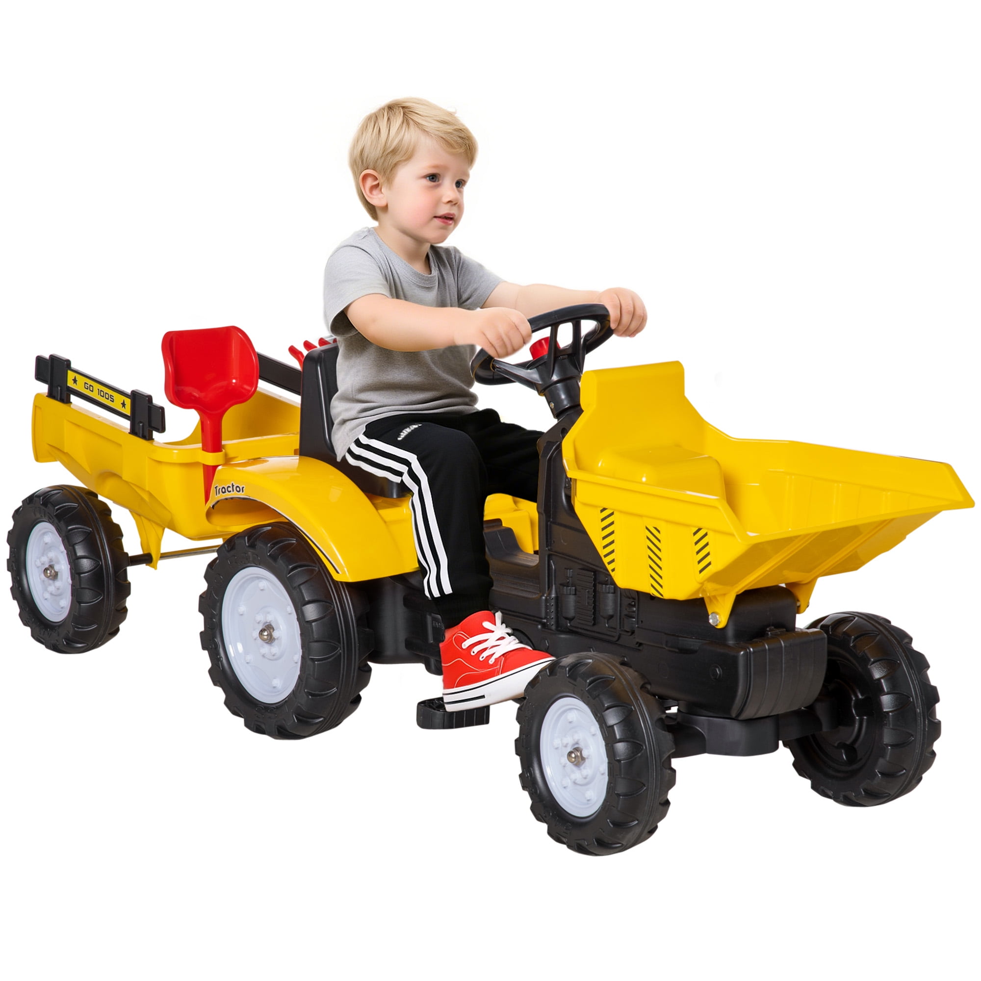 Click here for Aosom Ride On Toy Dump Truck With Detachable Trail... prices
