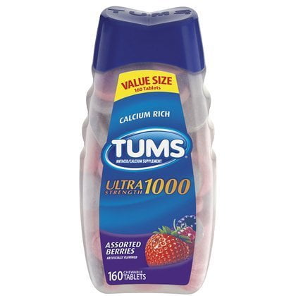 Tums Ultra 1000 Maximum Strength Heartburn Relief Chewable Tablets ...