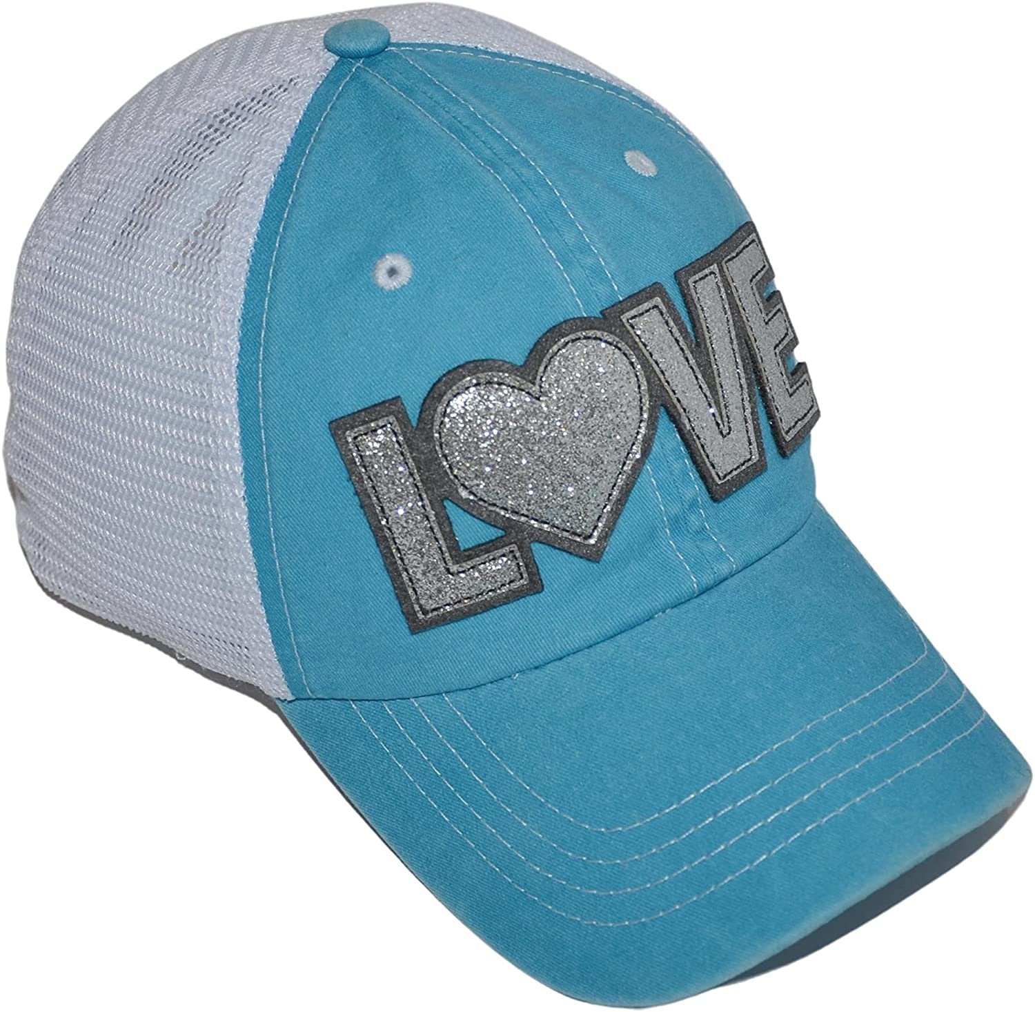 Love Baseball Caps for Women, Bling Trucker Hat, Girls Baseball Cap ...