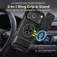 4-in-1 Protective Case with Camera Slider, 360° Ring Grip & Kickstand ...