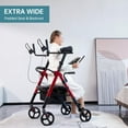 ELENKER Heavy-Duty Walker, High Seat, Health Aid, 500lbs Capacity ... ELENKER Heavy-Duty Walker, High Seat, Health Aid, 500lbs Capacity ...