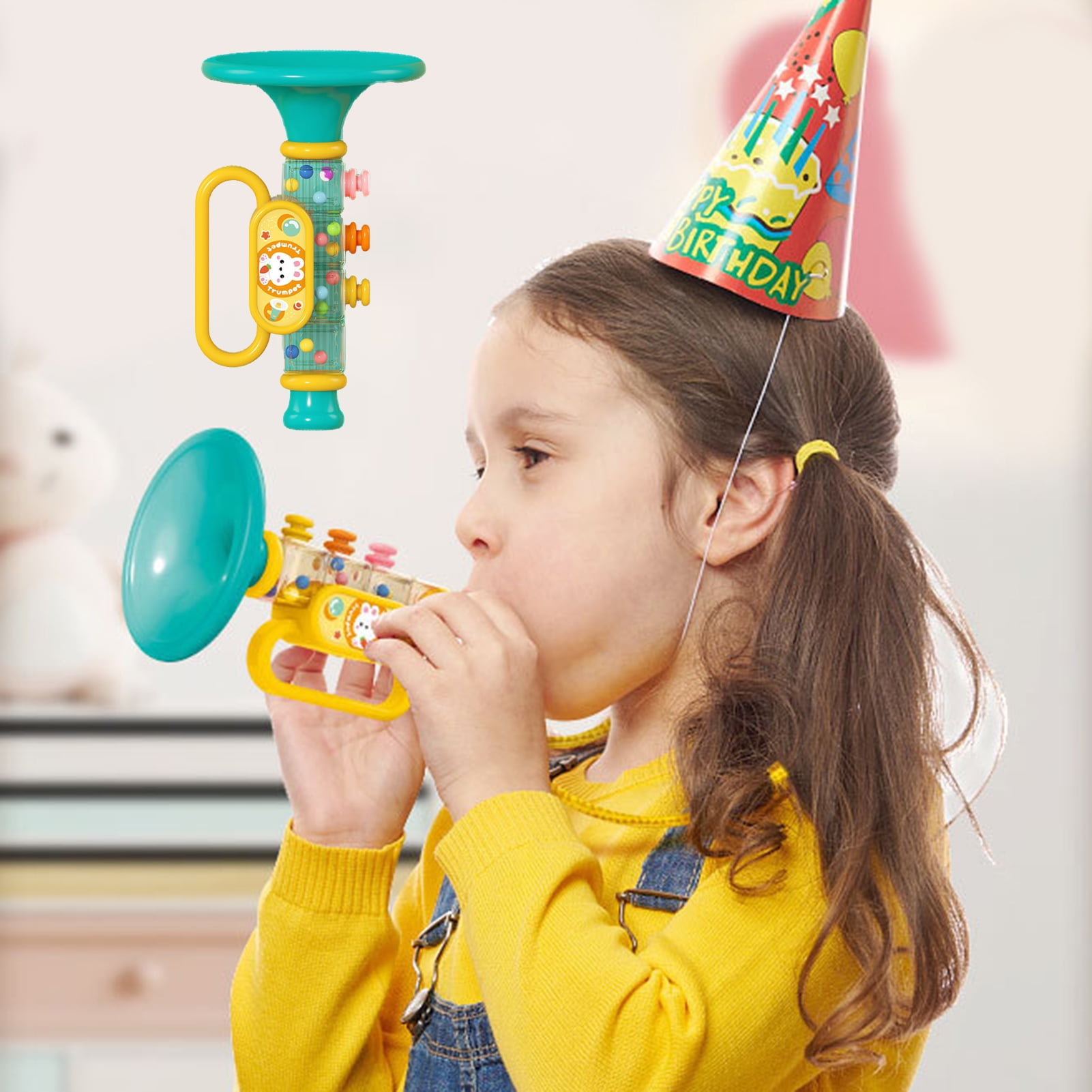 Wharick Kids Horn Toy, Fun Plastic Musical Instruments Noise Makers for ...